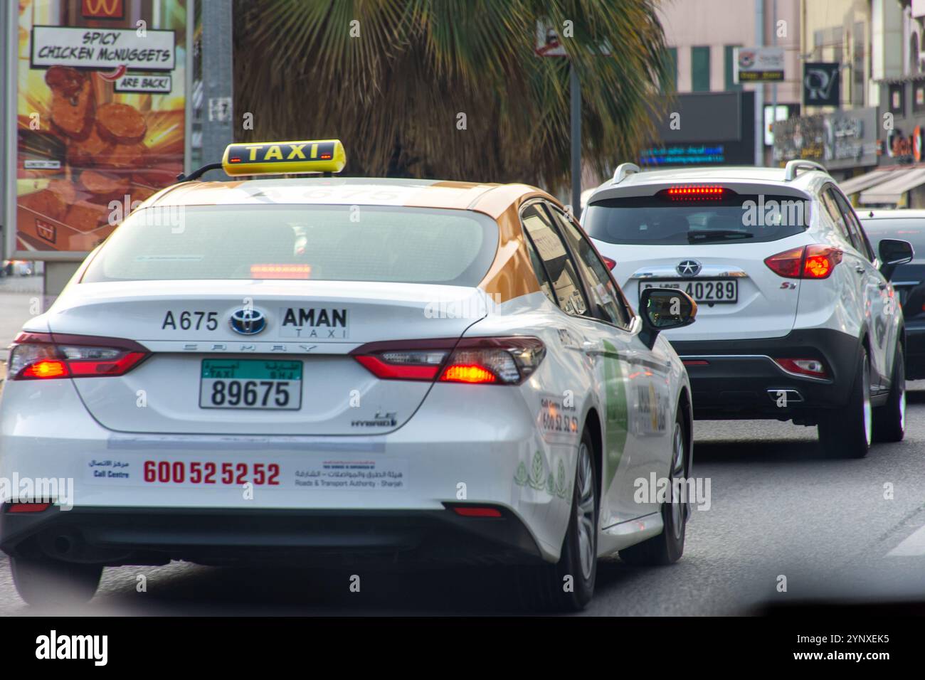 Traffic jam in Dubai City, United Arab Emirates Stock Photo - Alamy