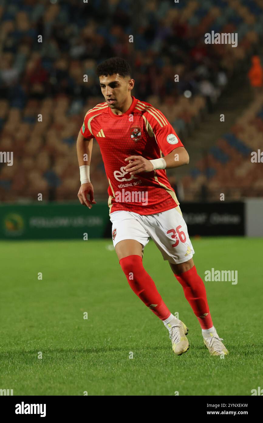 EGYPT, CAIRO, 26 NOVEMBER 2024 : Ahmed Kouka of Al Ahly SC during the CAF Champions League match ...