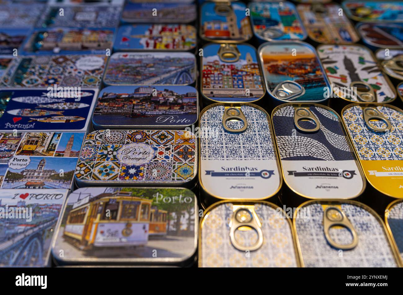 Porto, Portugal - September 12, 2024 : Various cans of sardines ...