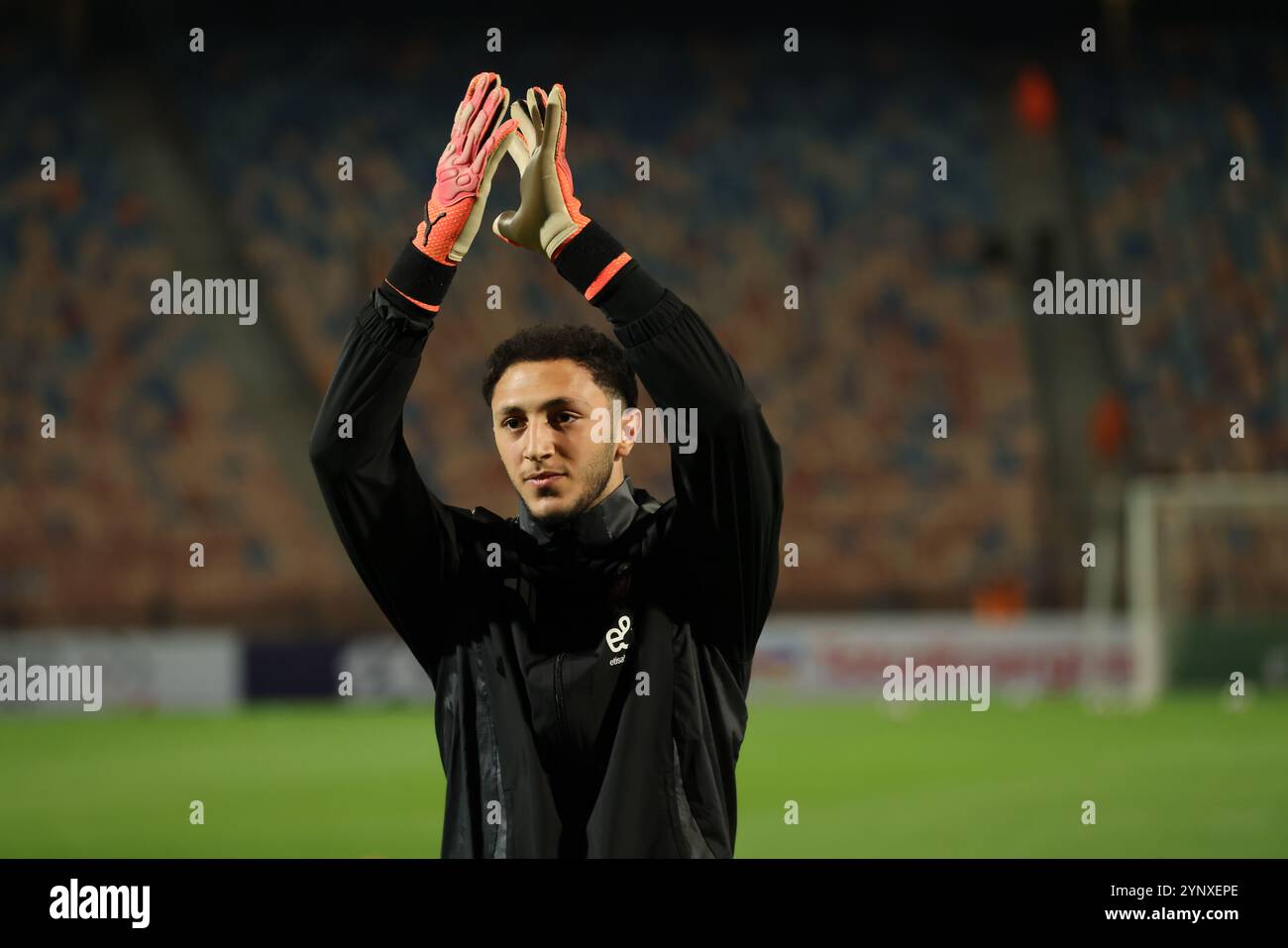 EGYPT, CAIRO, 26 NOVEMBER 2024 : goalkeeper Mostafa Makhlouf of Al Ahly ...