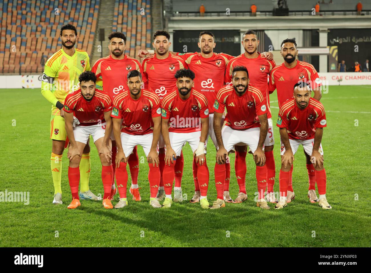 EGYPY, CAIRO, 26 NOVEMBER 2024 : team photo of Al Ahly SC, (L-R ...
