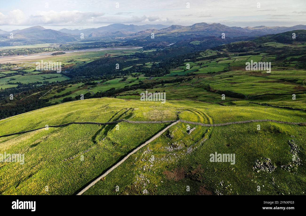 Moel Goedog prehistoric hillfort Harlech, Wales. 2 concentric Bronze ...