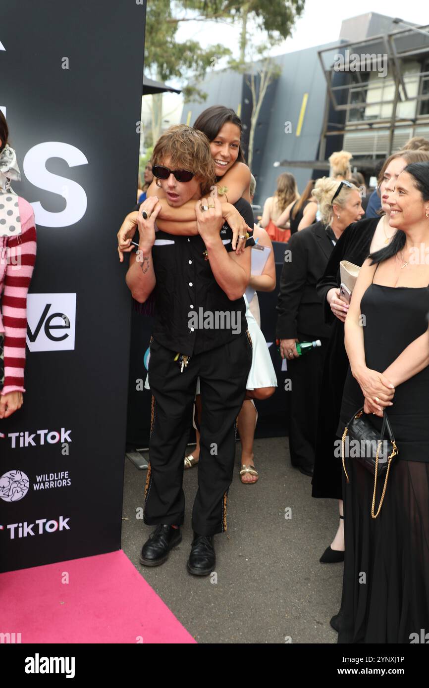 Sydney, Australia. 27th November 2024. Louis Leimbach of band Lime ...