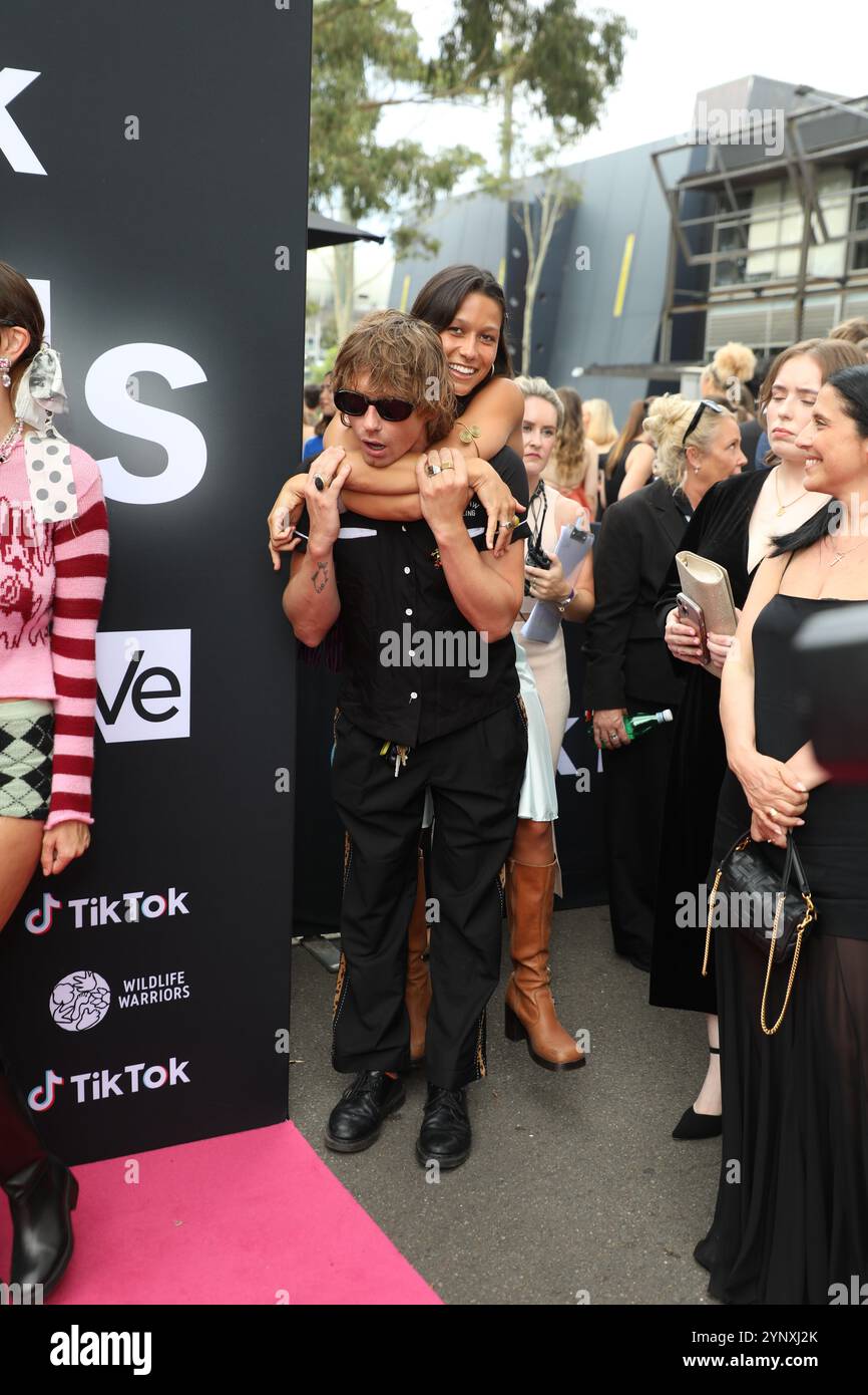 Sydney, Australia. 27th November 2024. Louis Leimbach of band Lime ...