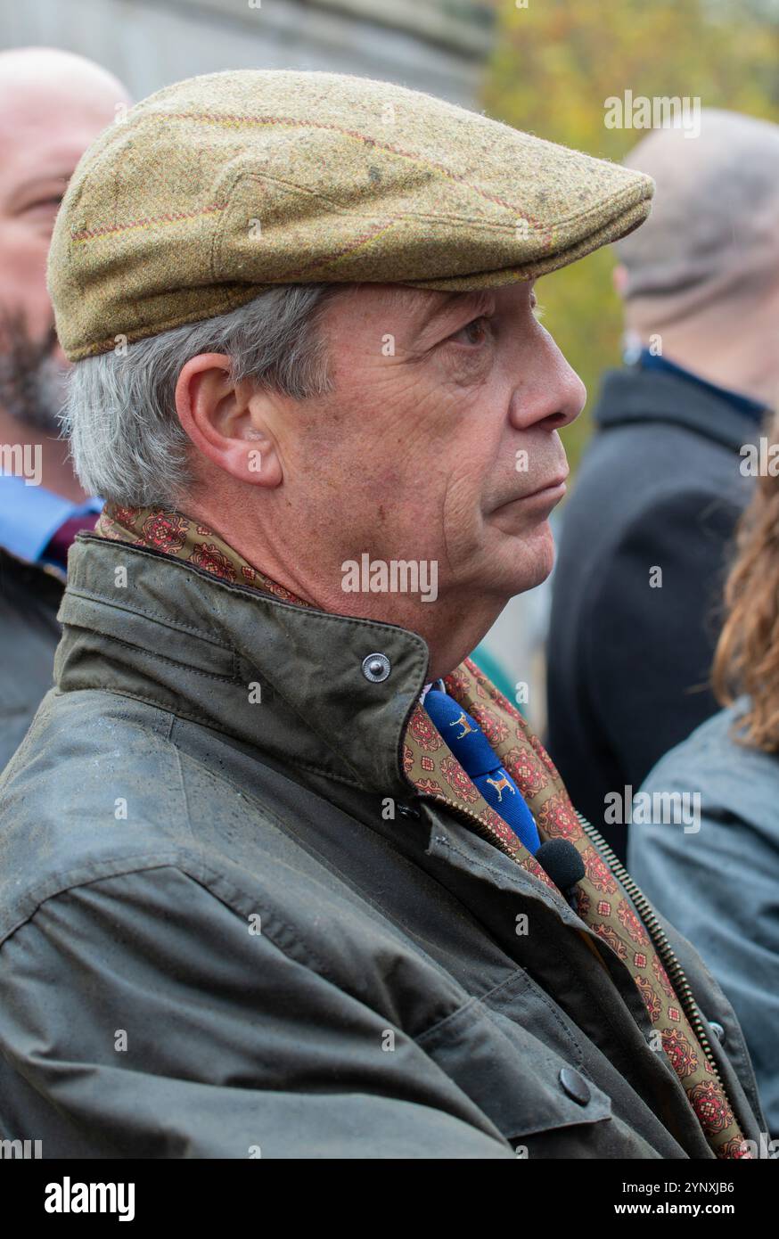 London, UK. 19th Nov 2024. Nigel Farage politician, broadcaster and ...
