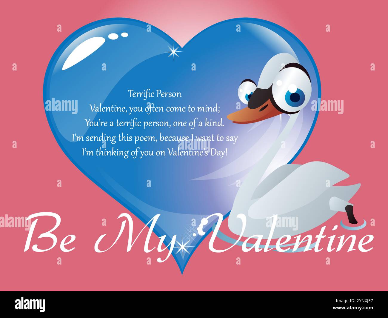 Swan is in a heart shape. The swan is wearing a red heart. Highlighted ...