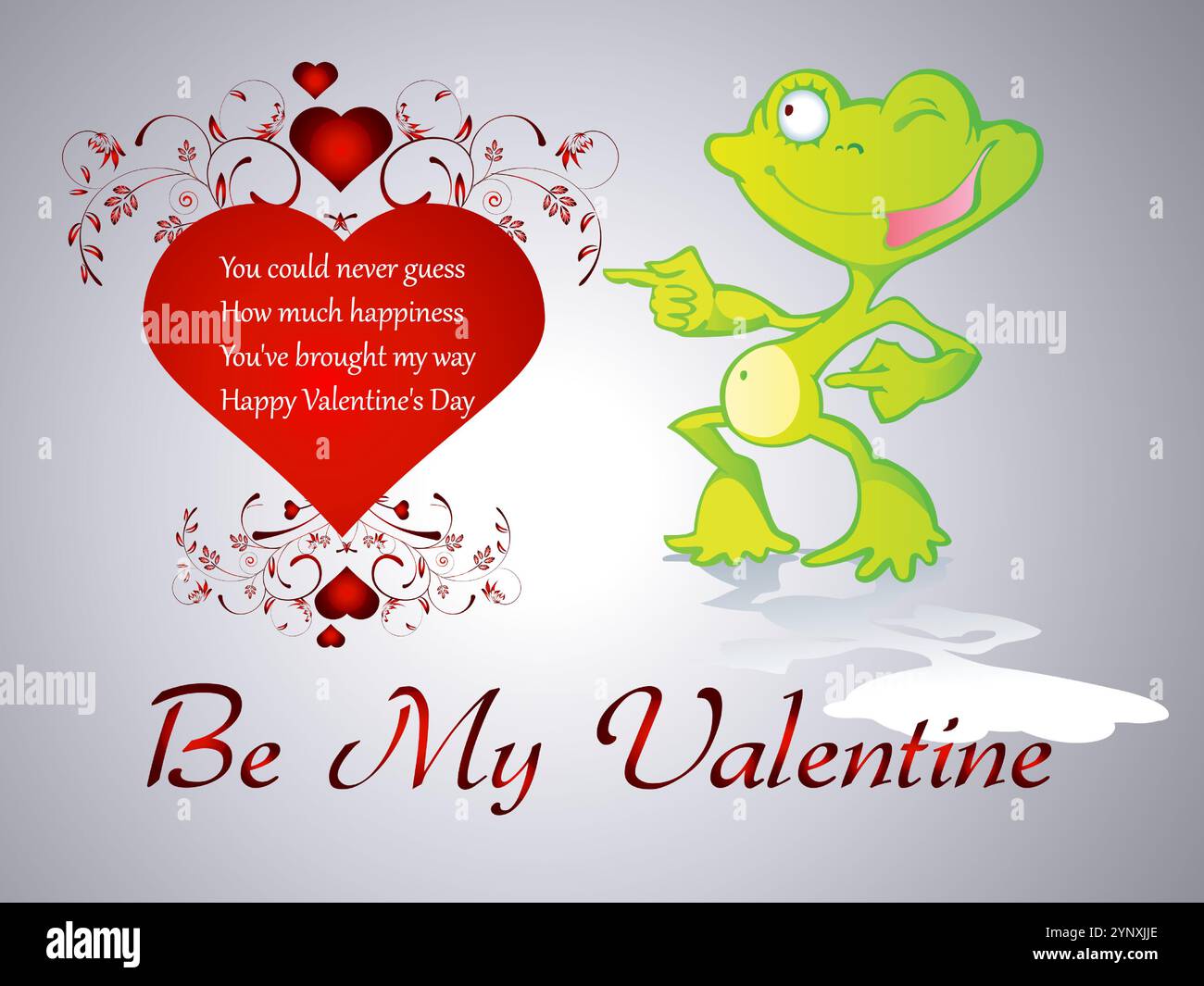 Valentine frog love illustration hi-res stock photography and images ...