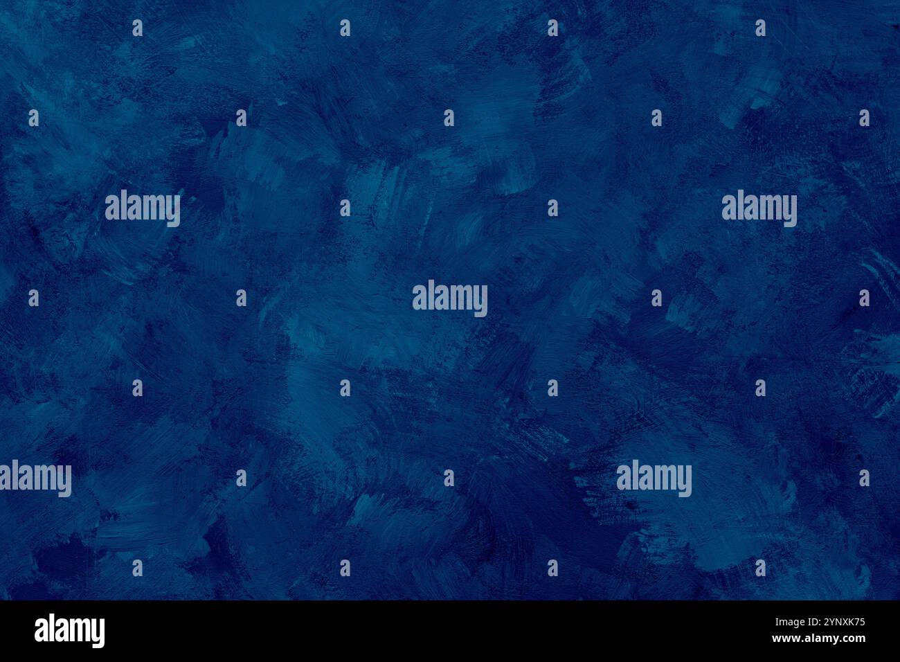 Painted deep blue rough background or texture, plaster, part of the ...