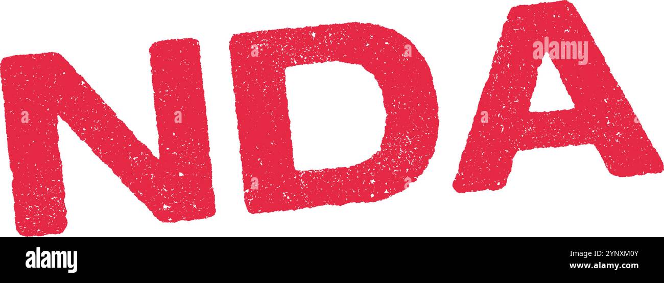 Vector illustration of the abbreviation NDA for Non-Disclosure ...