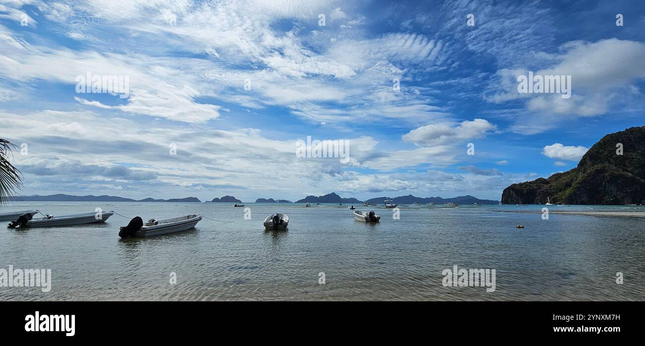 Daytime beach scene in El Nido, Philippines Stock Photo - Alamy