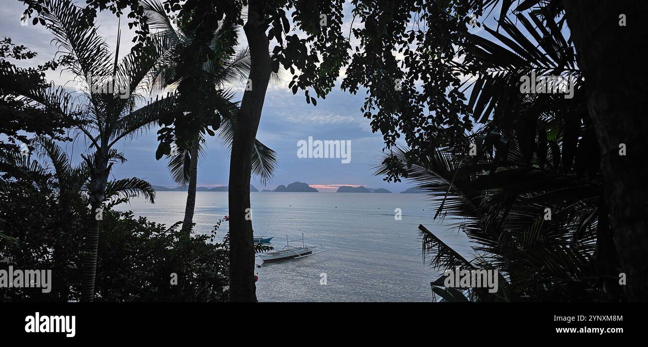 Daytime beach scene in El Nido, Philippines Stock Photo - Alamy
