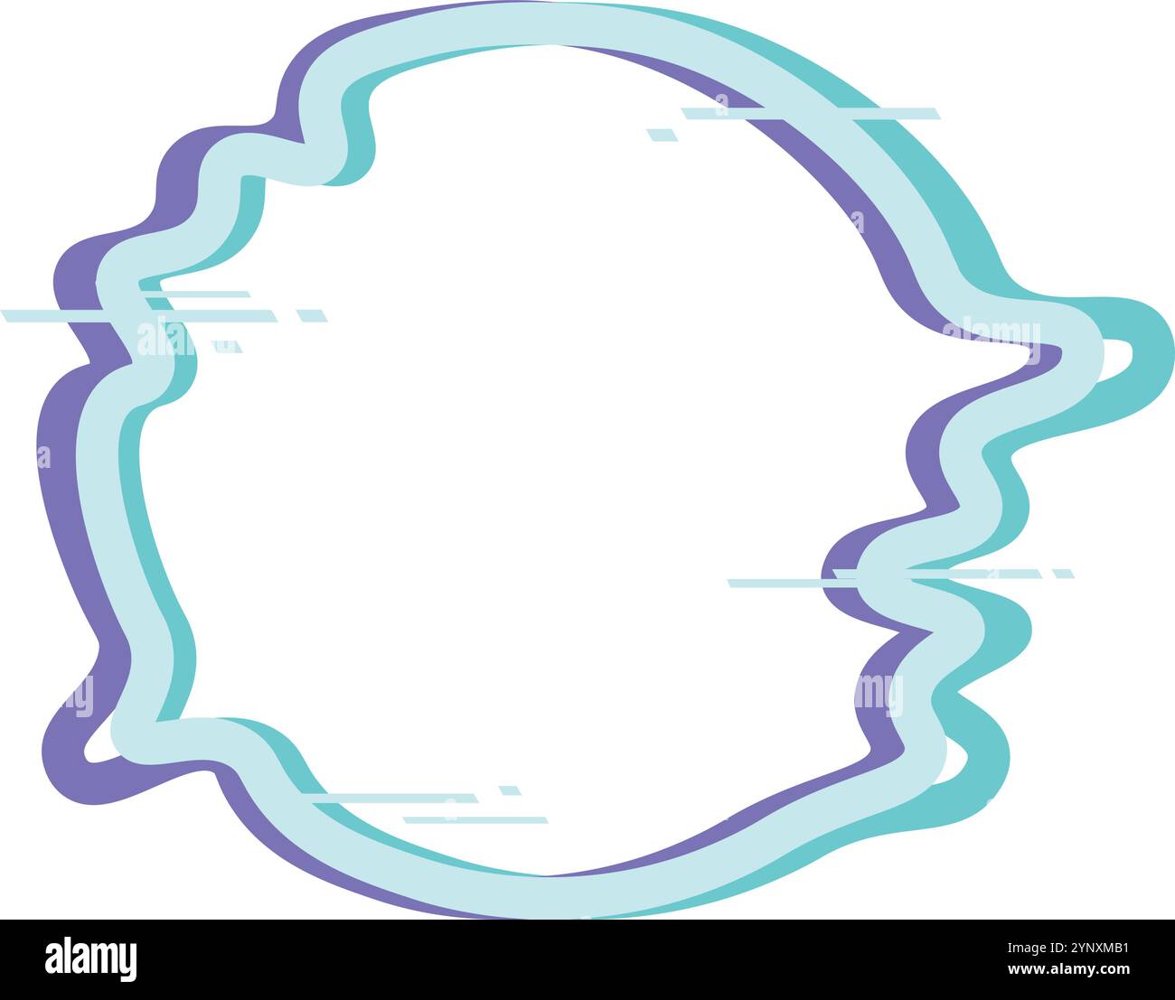 Abstract pastel wavy frame background Cut Out Stock Images & Pictures ...