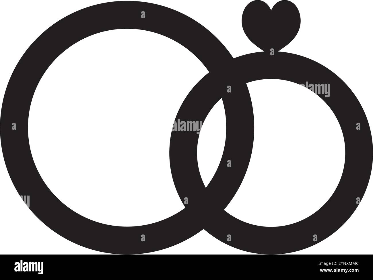wedding rings jewelry silhouette Stock Vector Image & Art - Alamy