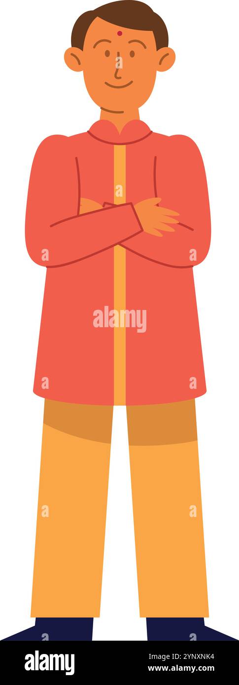hindu man in traditional clothes Stock Vector Image & Art - Alamy