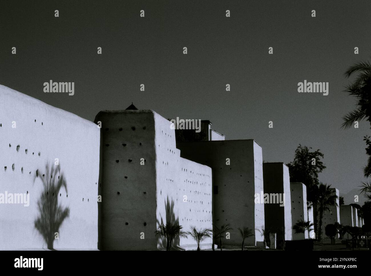 The beautiful ancient monolithic city walls fortification of the old ...