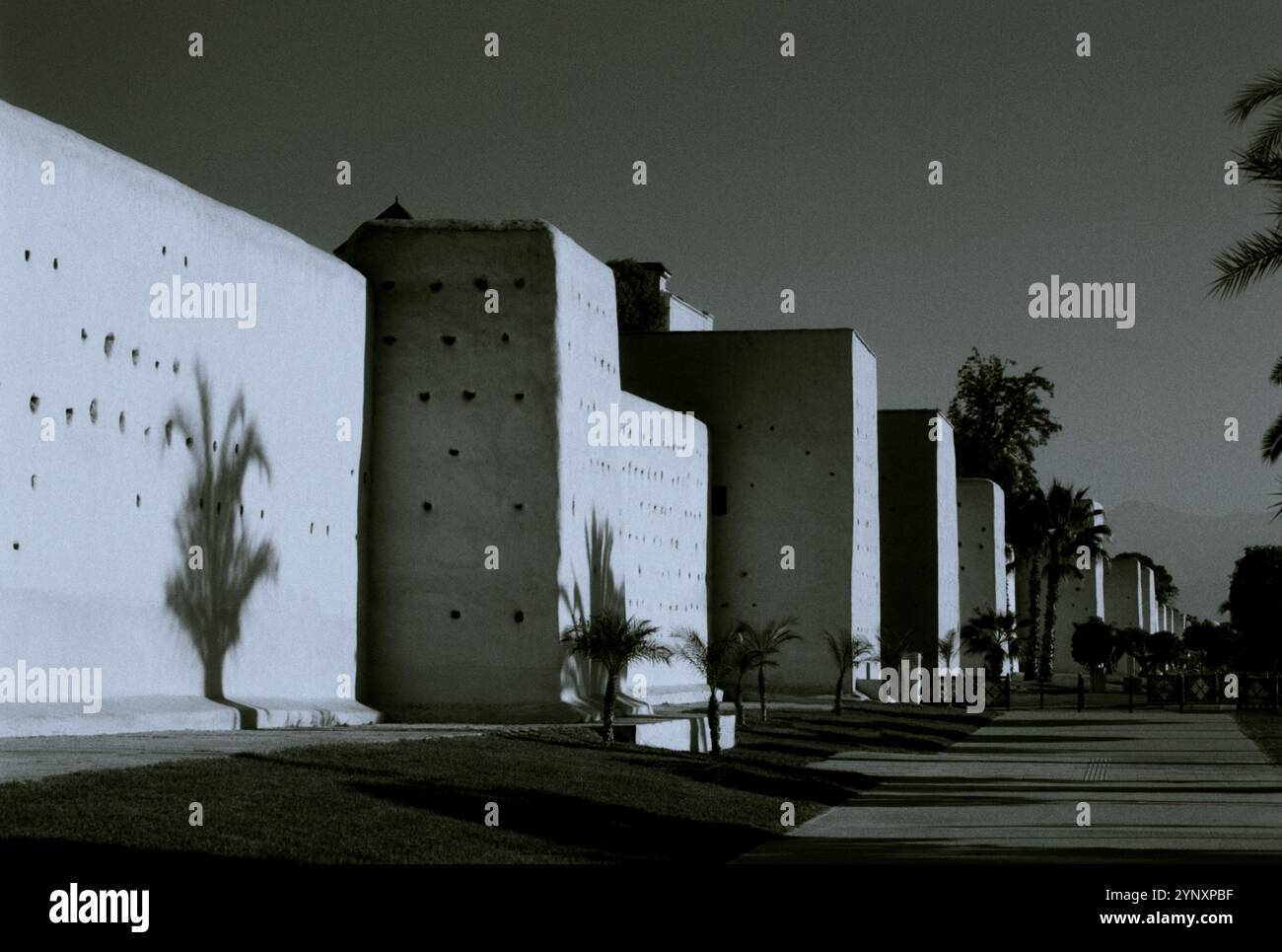 The beautiful ancient monolithic city walls fortification of the old ...