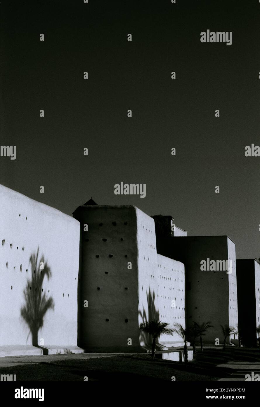 The beautiful ancient monolithic city walls fortification of the old ...