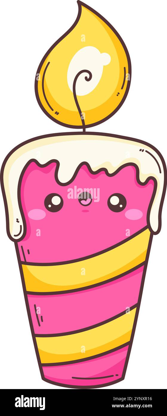Adorable candle Stock Vector Images - Alamy