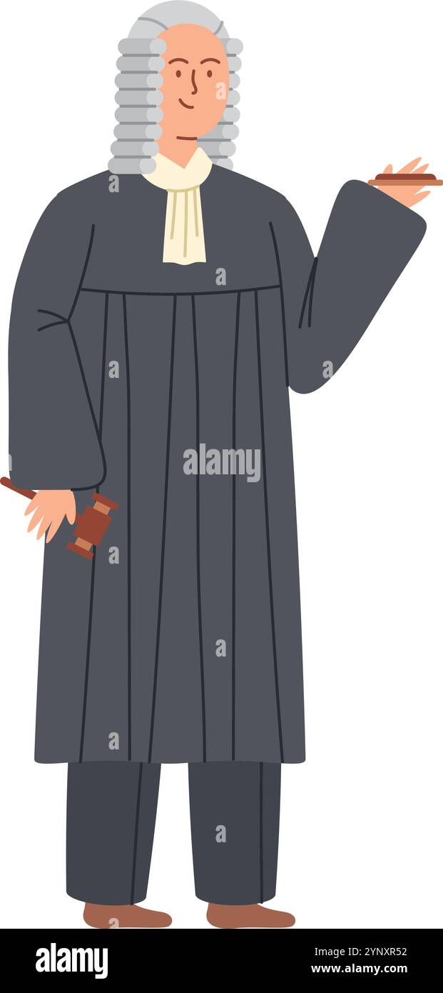 judge man character Stock Vector Image & Art - Alamy