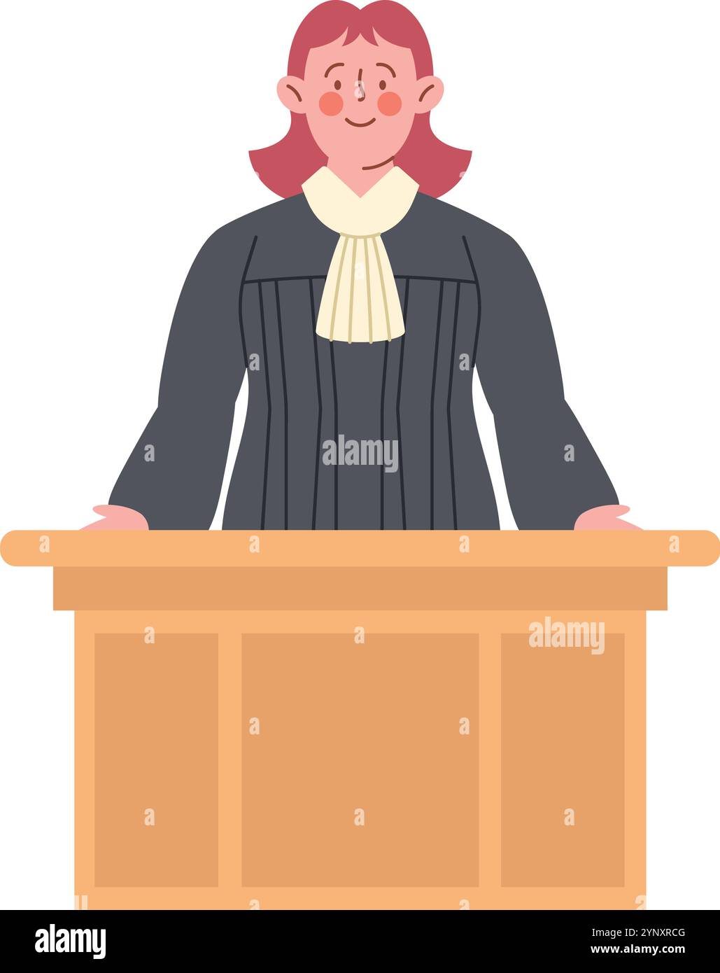judge woman behind the podium Stock Vector Image & Art - Alamy
