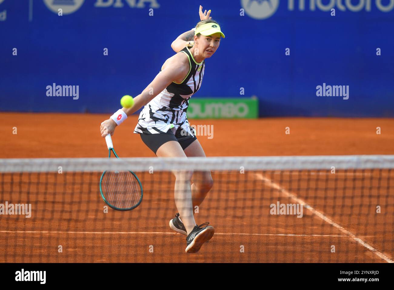 Buenos Aires (26th Nov 2024). Nina Stojanovic (Serbia) playing at the ...