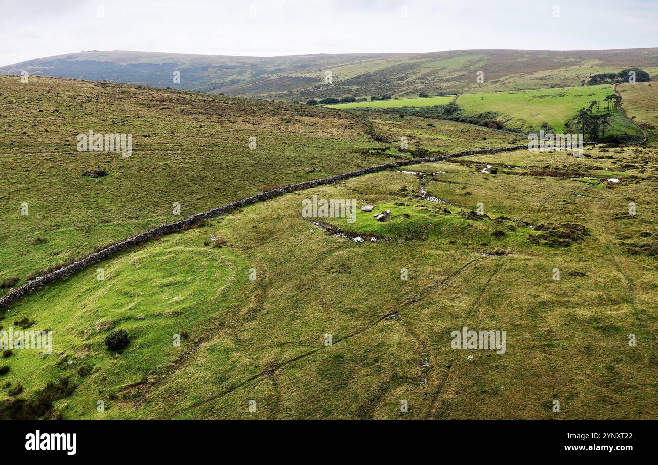 Corringdon Ball prehistoric complex near Ivybridge, Devon. The ...