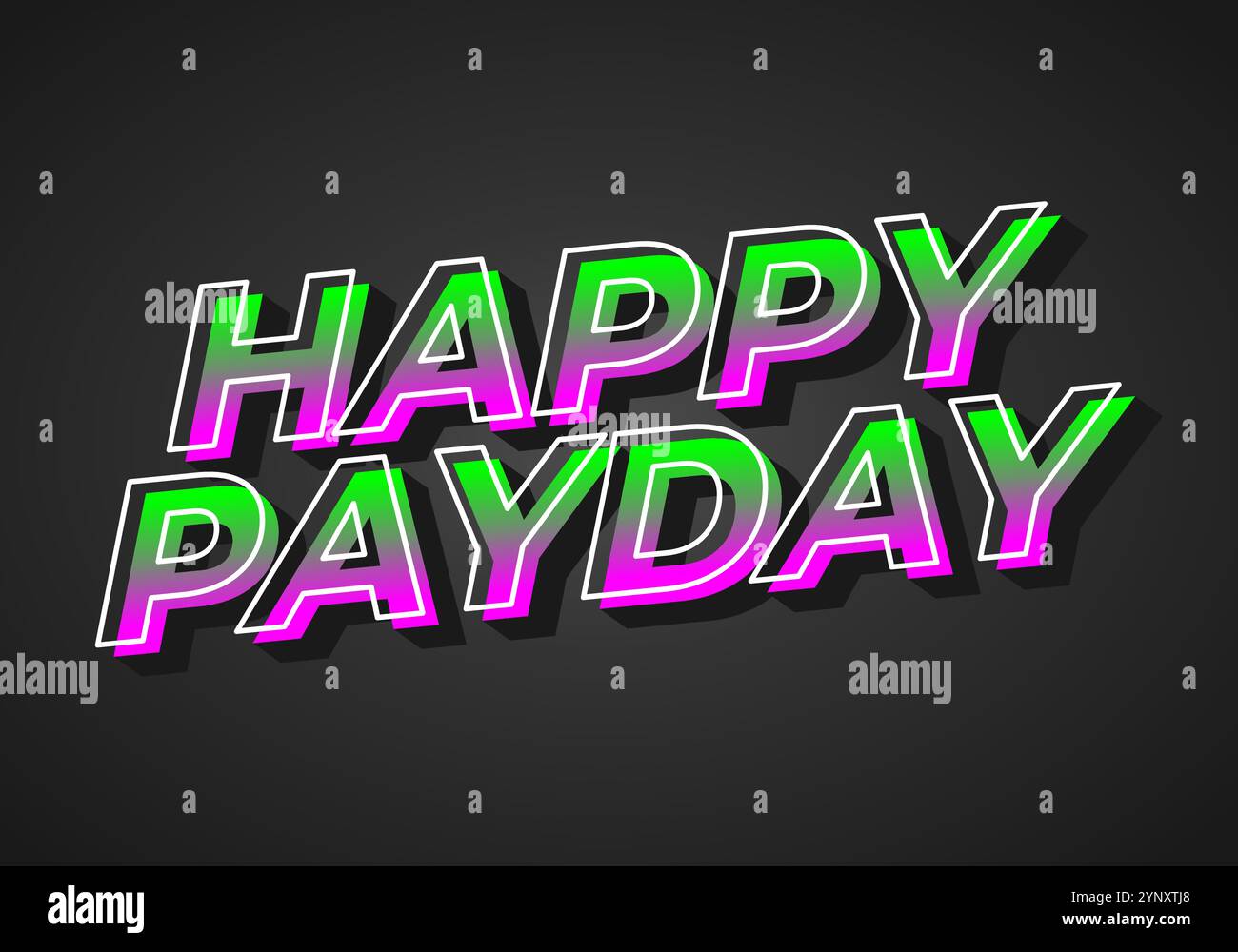 Payday text effect design hi-res stock photography and images - Alamy