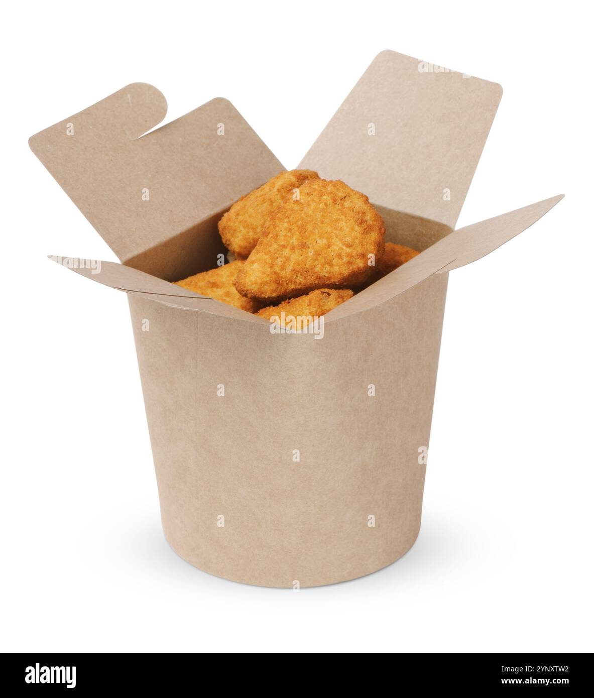 A box of chicken nuggets, isolated on white background Stock Photo - Alamy