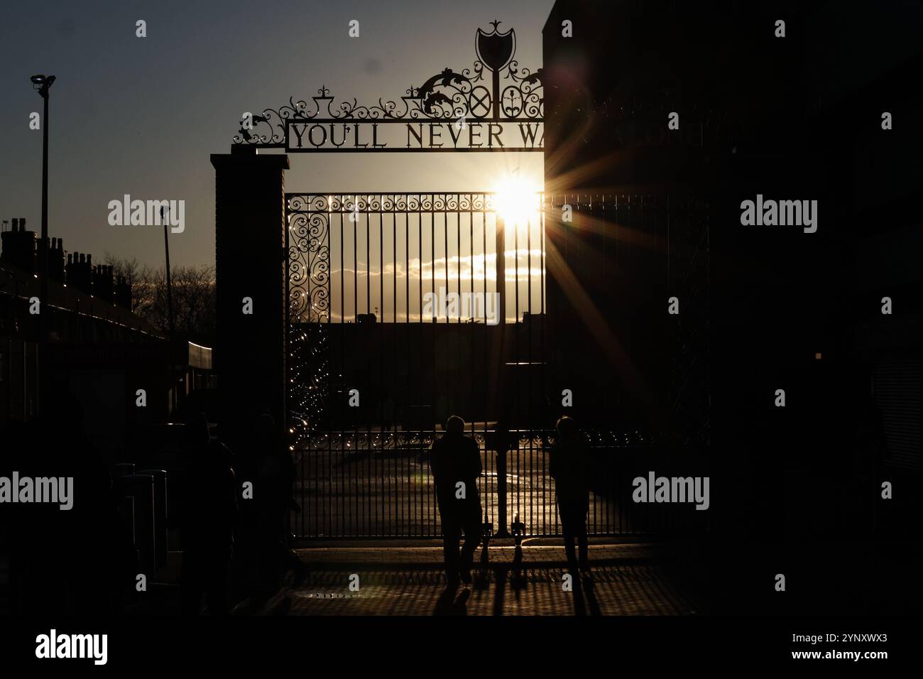 Anfield shankly gates hi-res stock photography and images - Alamy
