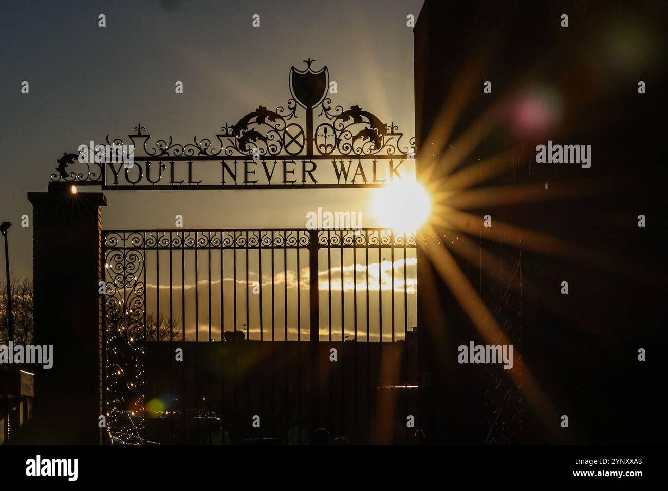 Anfield shankly gates hi-res stock photography and images - Alamy