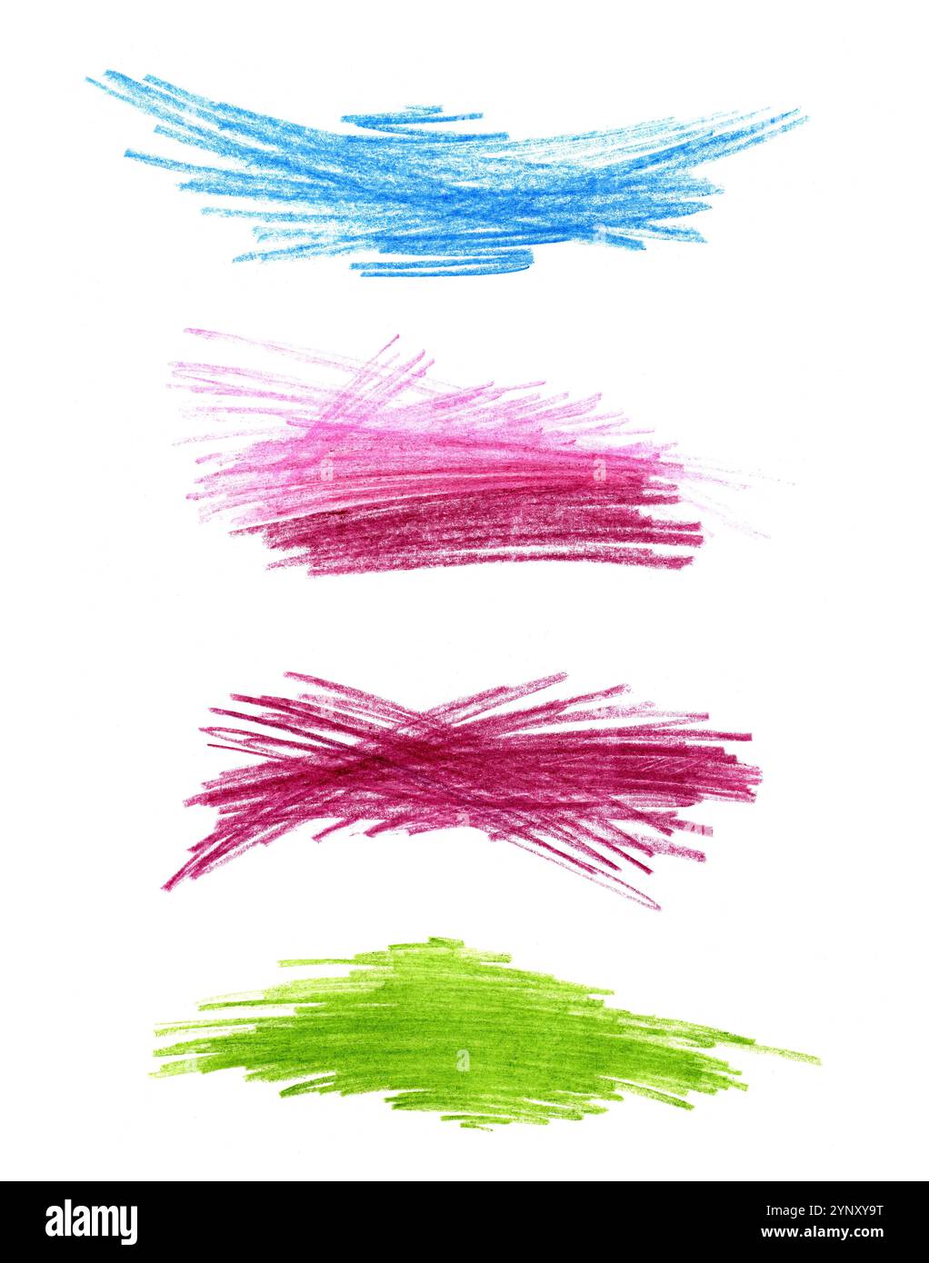 Series of abstract color hand drawn design elements Stock Photo - Alamy