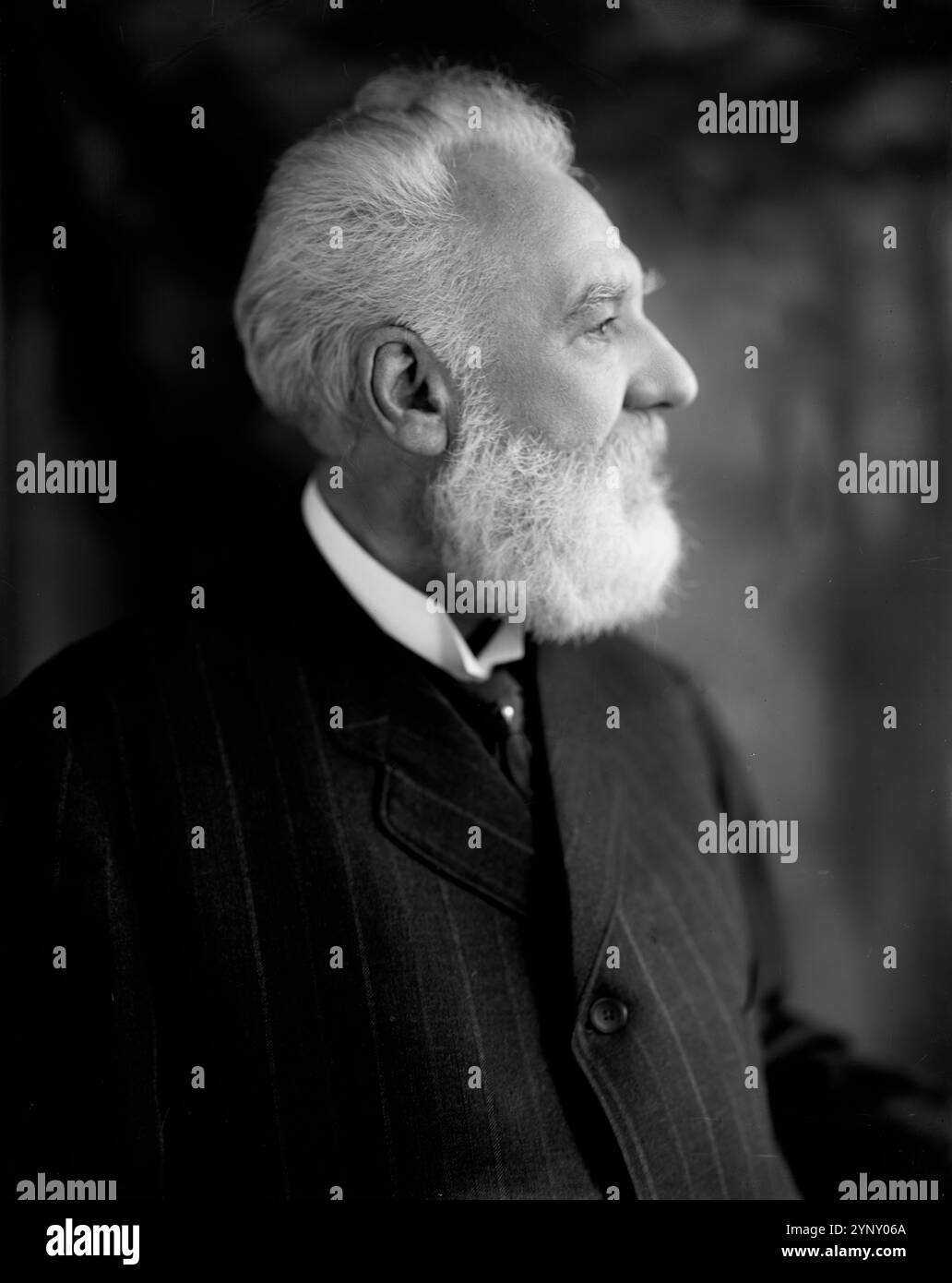 Alexander Graham Bell profile portrait, Harris & Ewing, photographer, c ...