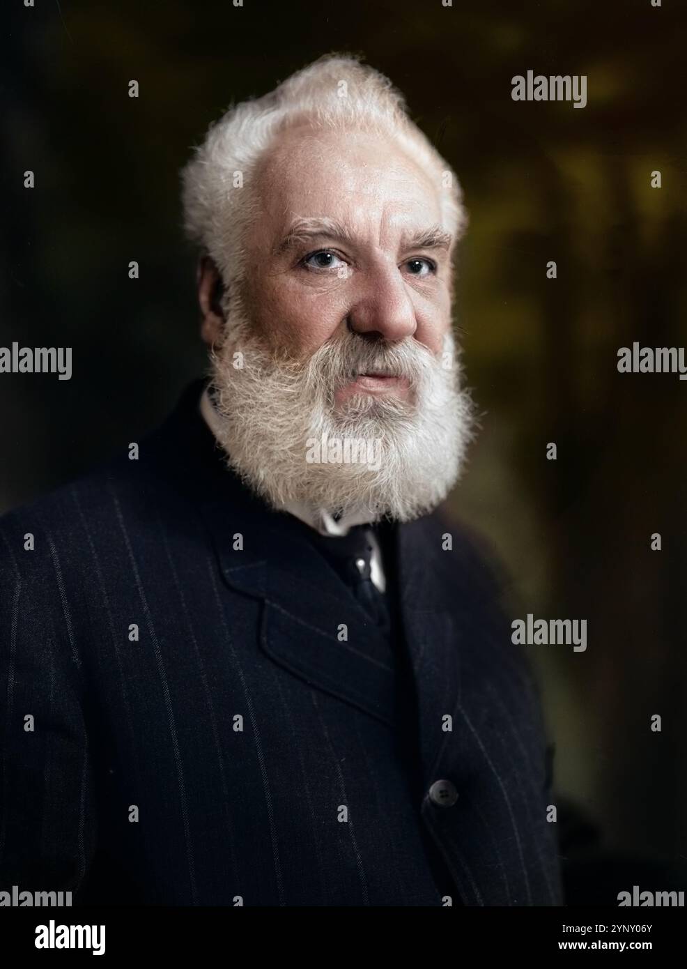 Inventor Alexander Graham Bell profile portrait, Harris & Ewing ...