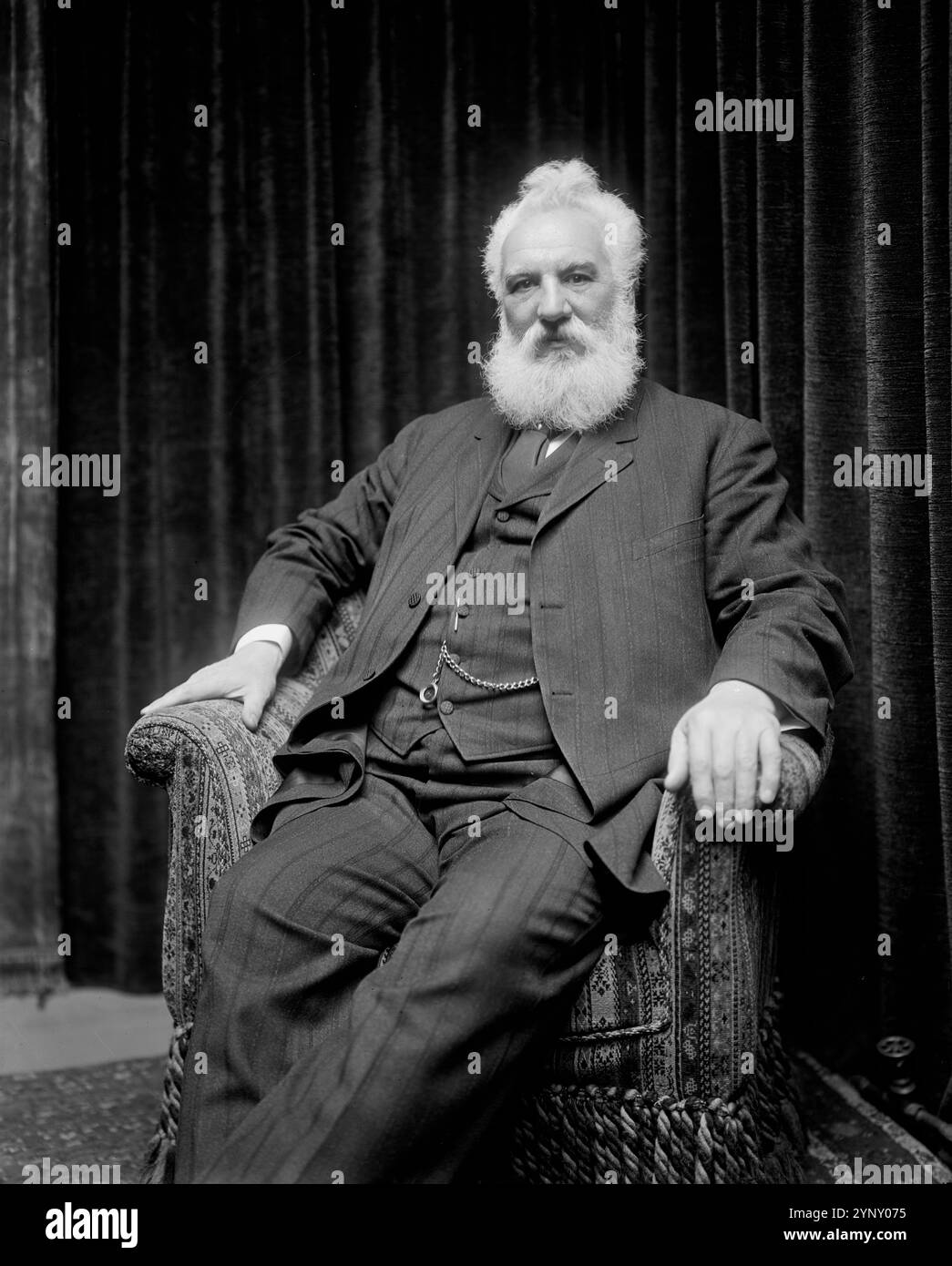 Alexander graham bell with photophone hi-res stock photography and ...