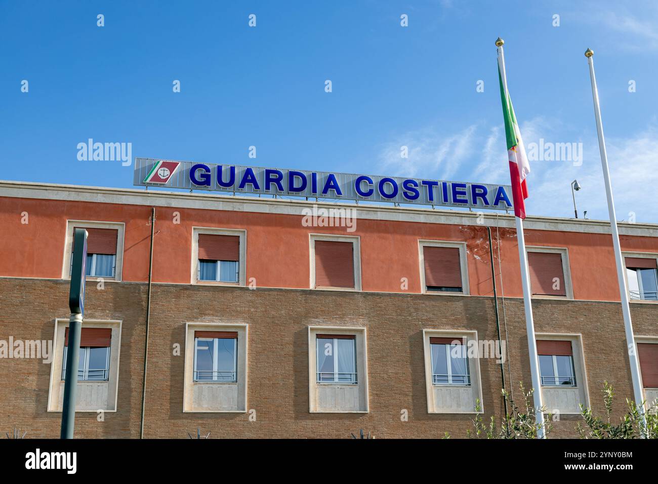 Civitavecchia, Italy - Nov 13th, 2024: The headquarters of the Italian ...