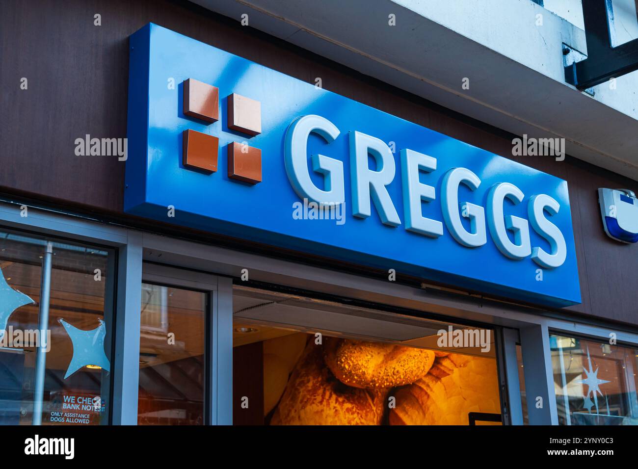 Lichfield, UK – November 26th 2024: External front entrance signage of ...