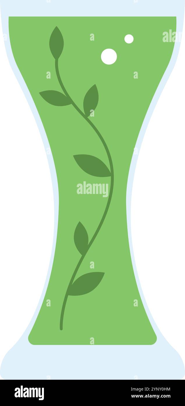 Flower in tall vase Stock Vector Images - Alamy