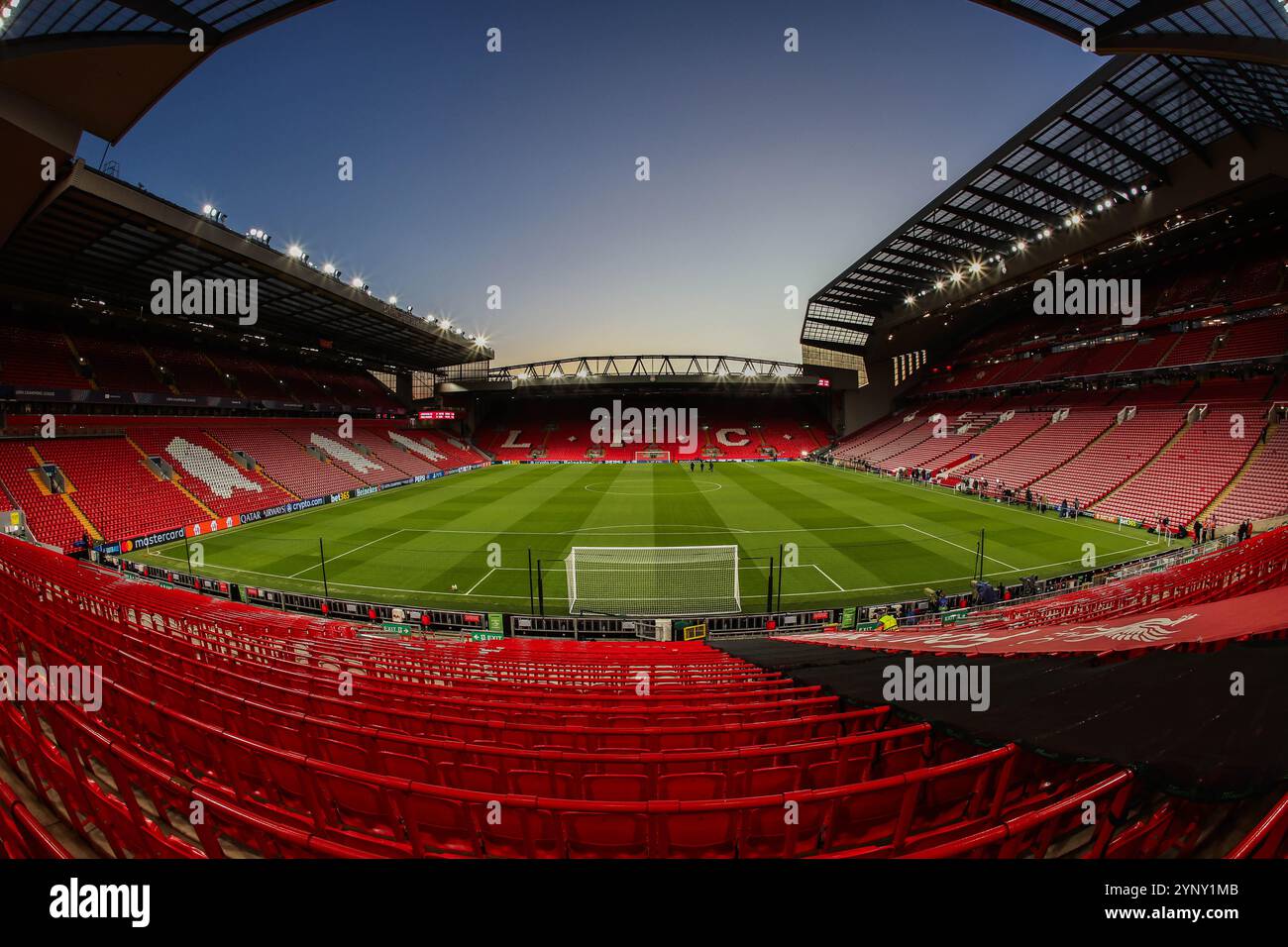 A general view of Anfield prior to the UEFA Champions League, League ...