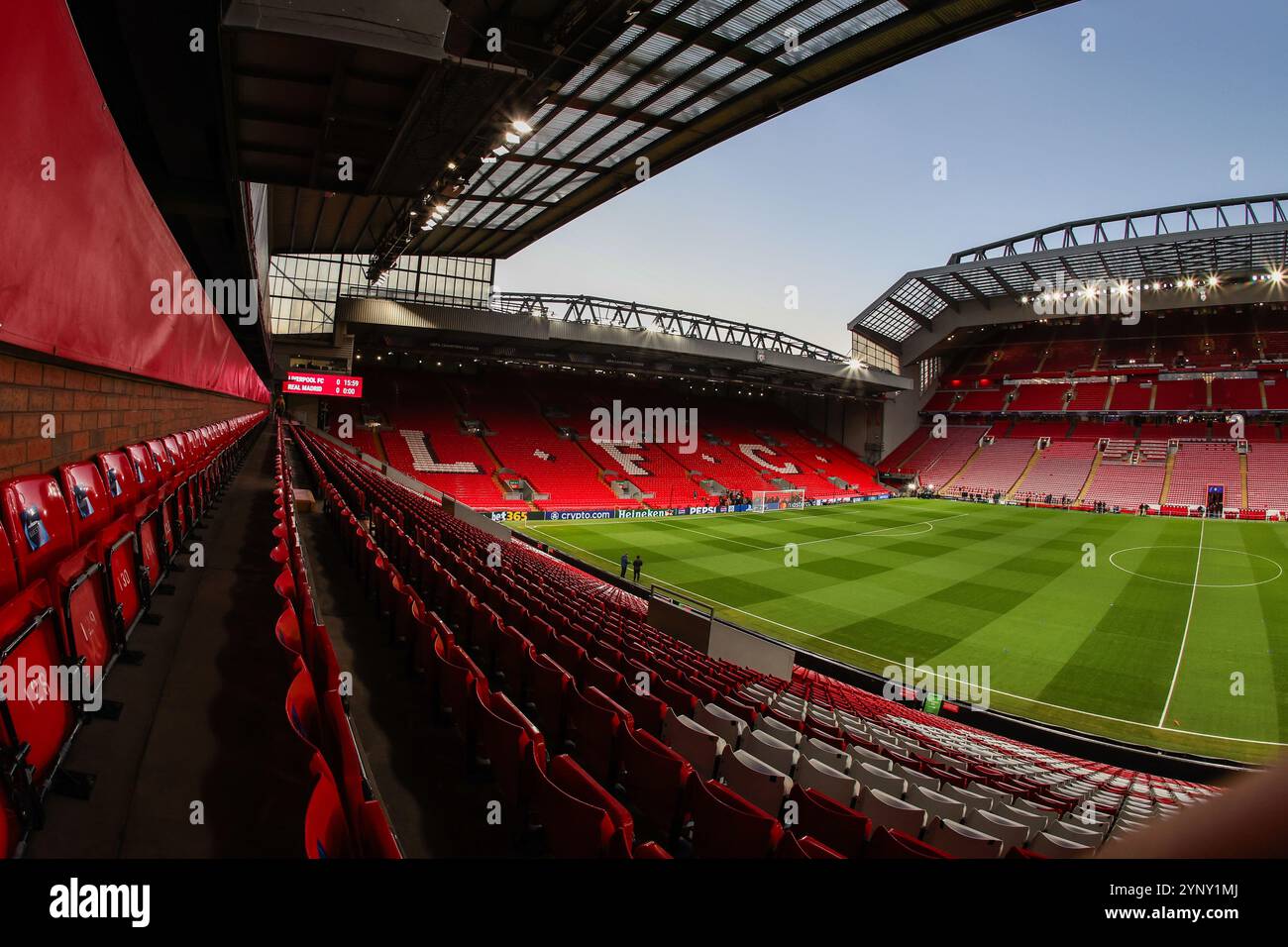 A general view of Anfield prior to the UEFA Champions League, League ...
