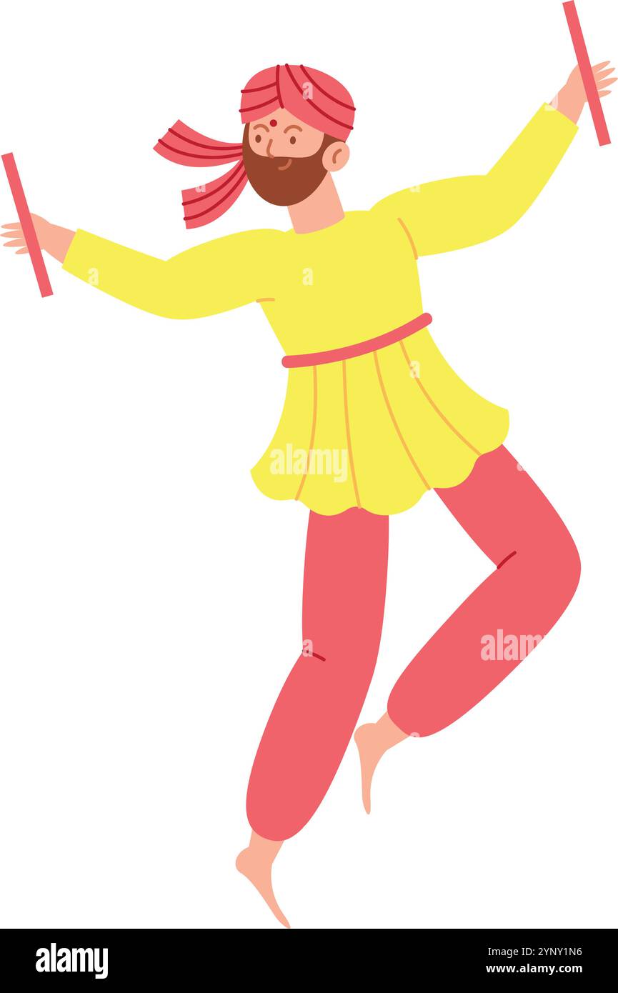 Asian dancer man Stock Vector Images - Alamy