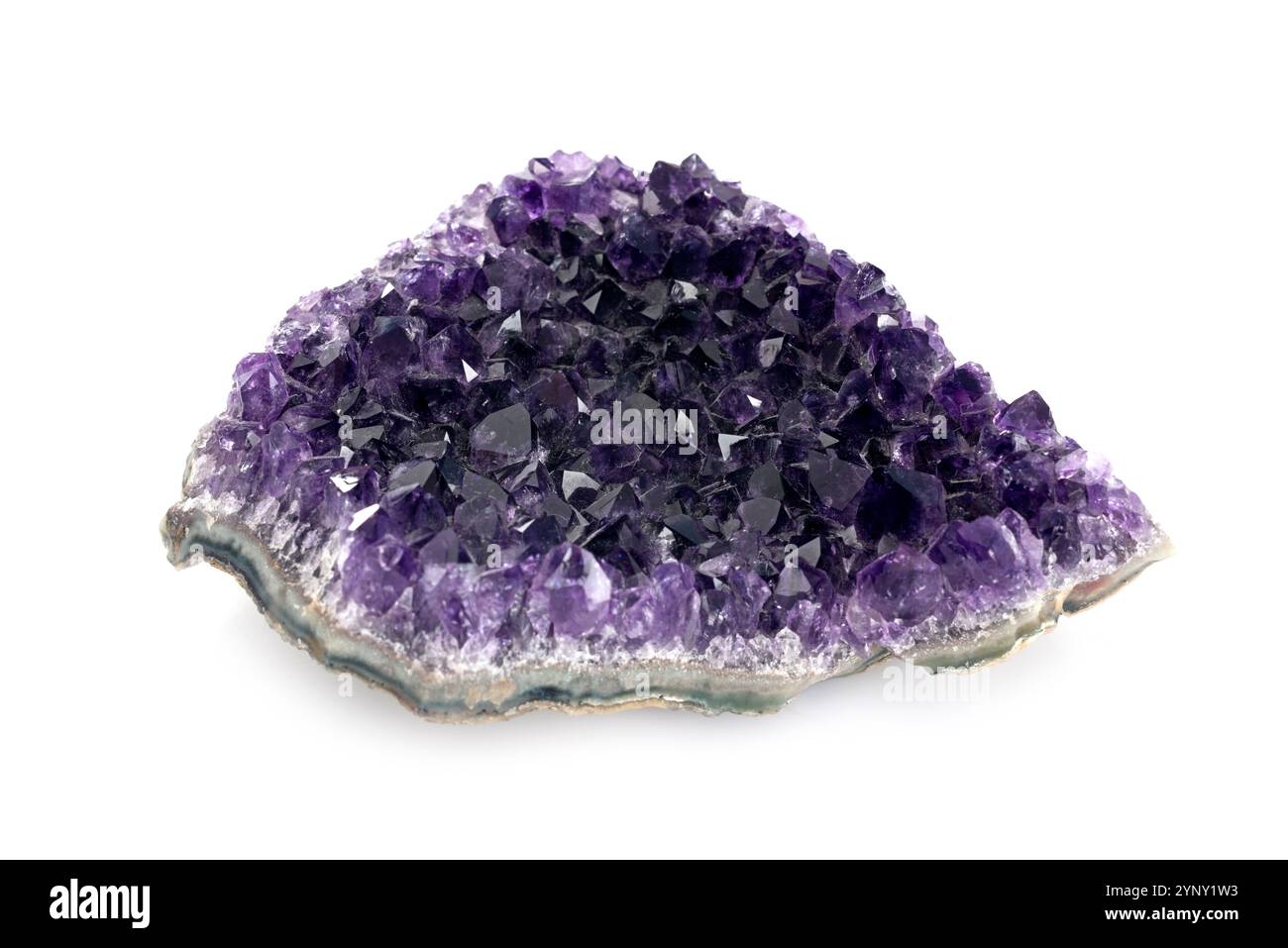 blue amethyst in front of black background Stock Photo - Alamy