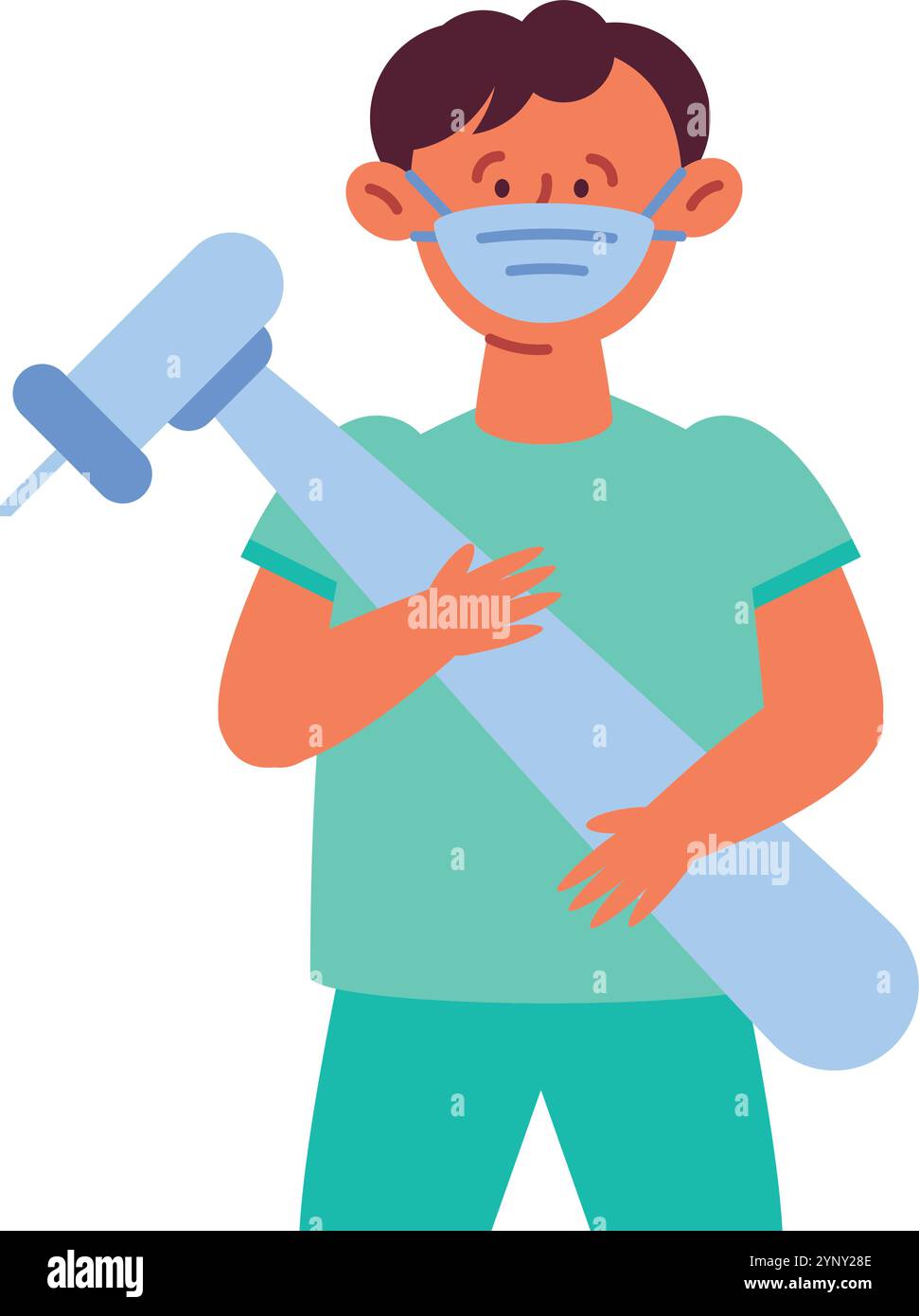 Dentist holding drill Stock Vector Images - Alamy