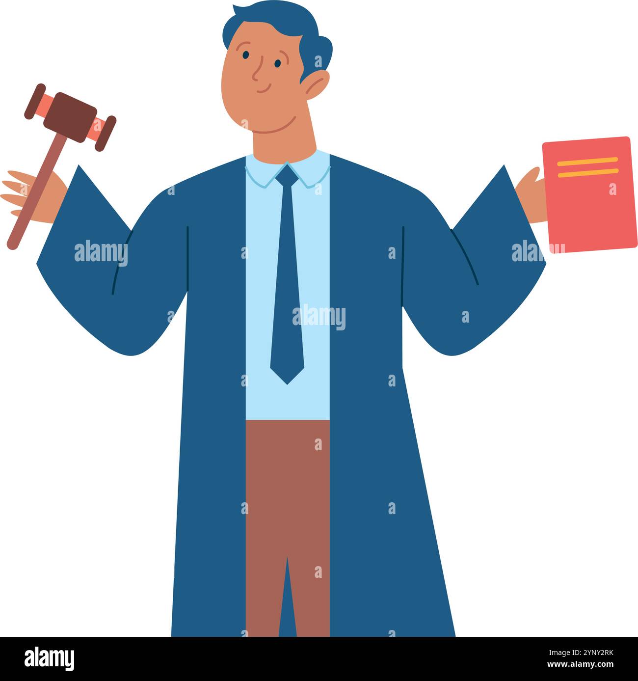judge man with gavel and book Stock Vector Image & Art - Alamy