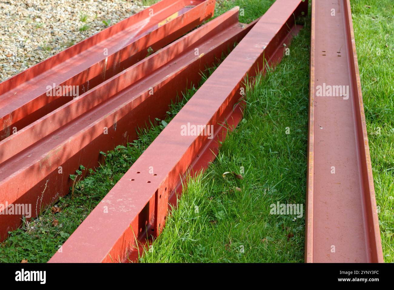 A delivery of steels to build a house. Engineering support in the form ...