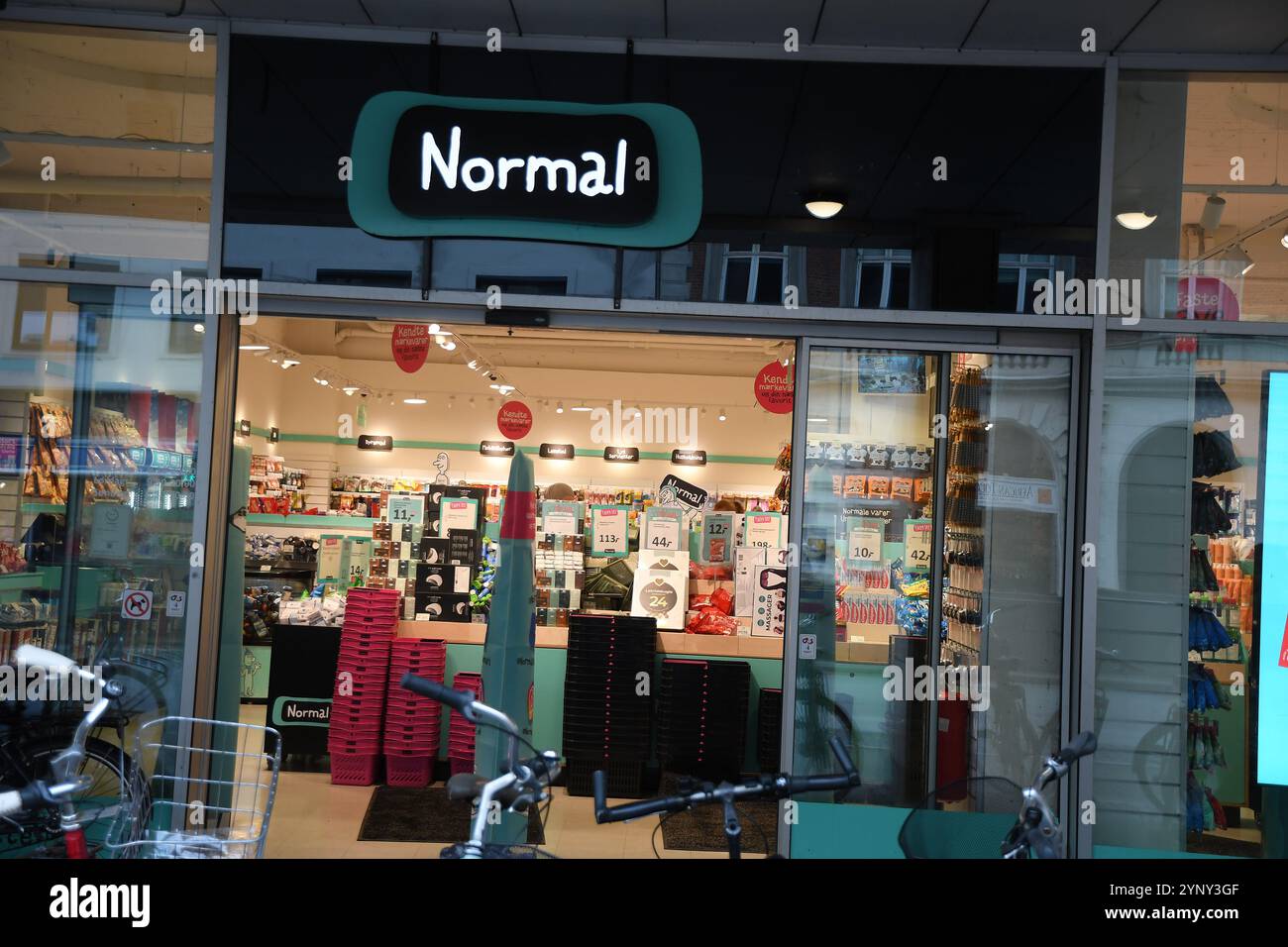 Copenhagen/ Denmark/17 November 2024/ Normal store shoppers in danish ...