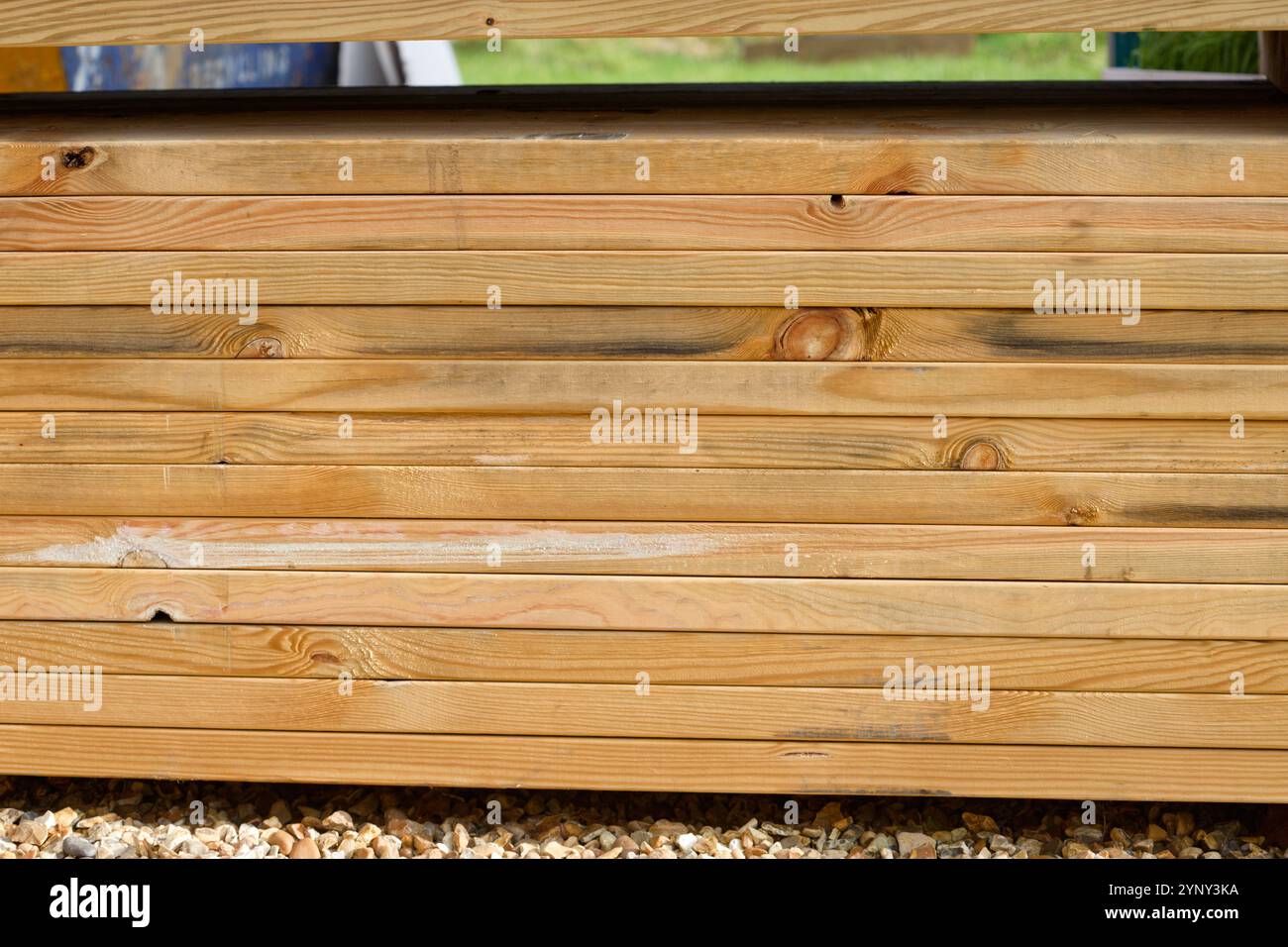 A timber delivery for a timber framed building. The raw materials to ...