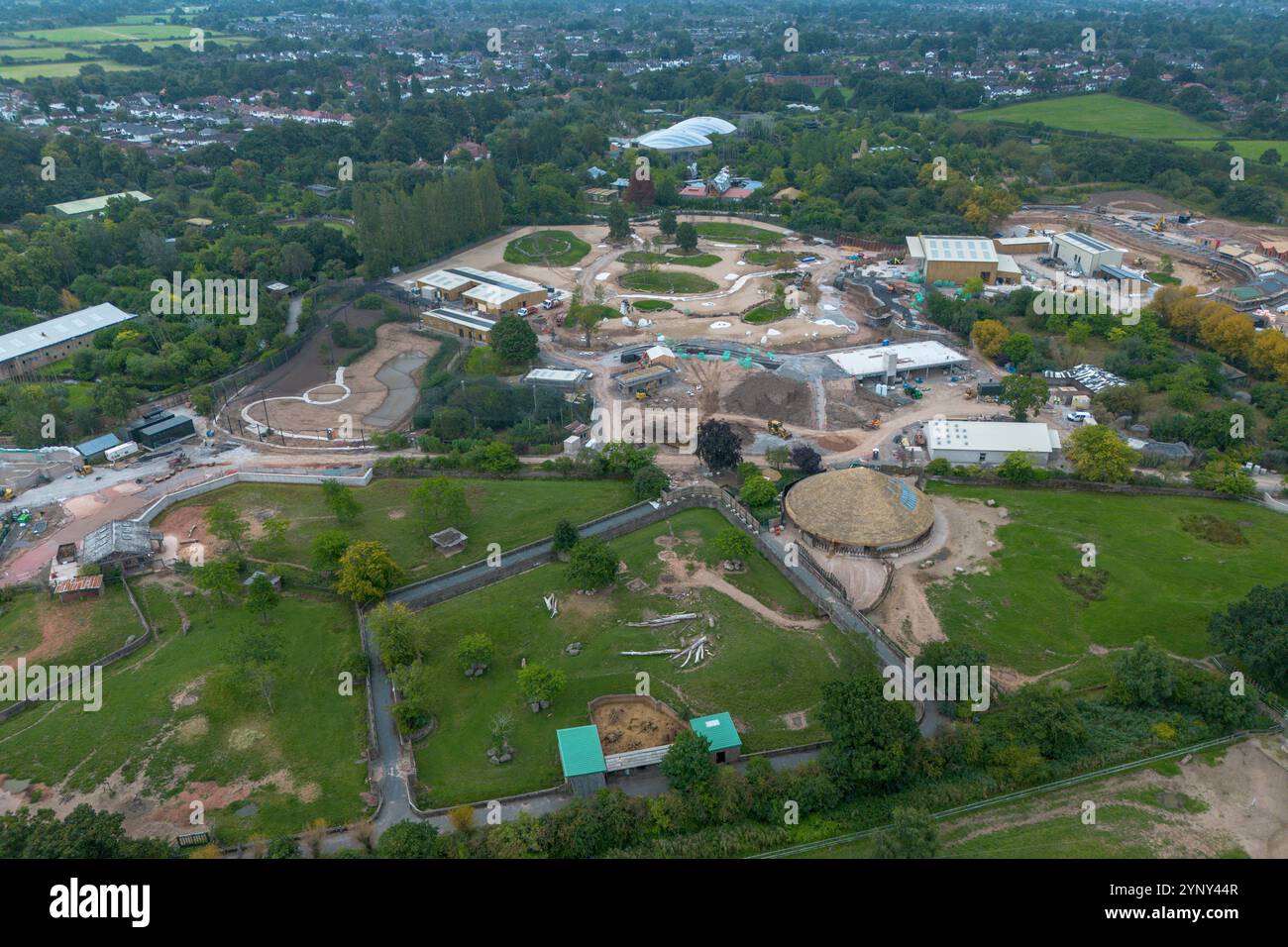 Aerial view of Chester Zoo, Chester, Cheshire, UK Stock Photo - Alamy