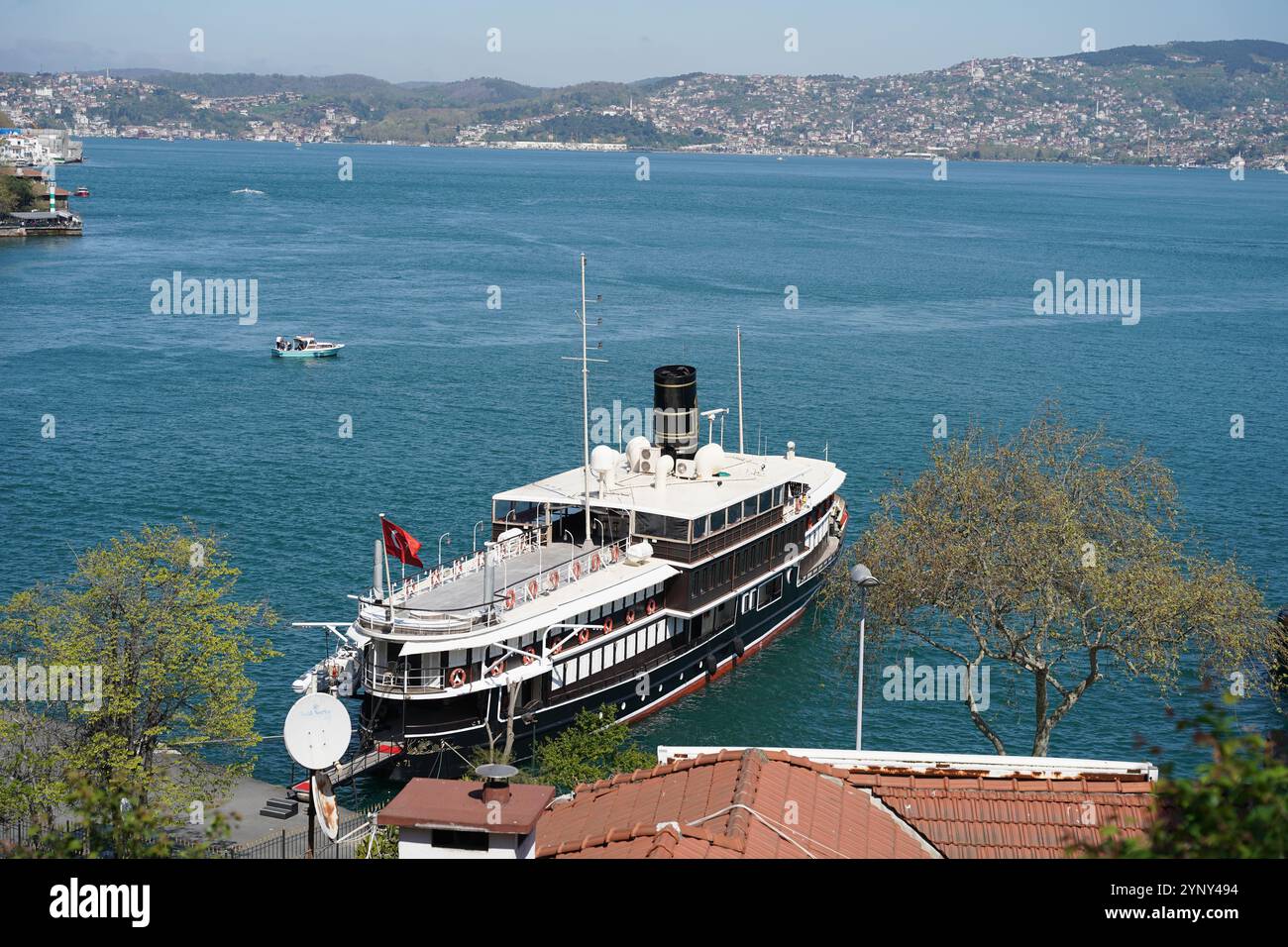 ISTANBUL, TURKIYE - APRIL 11, 2024: Sehir Hatlari ferry in European ...