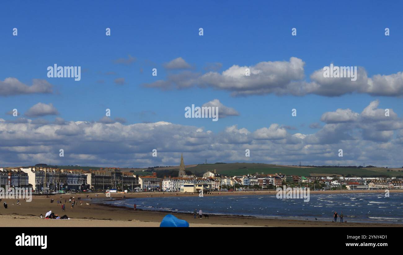 Weymouth, Dorset, England. 3rd October 2024. Buildings and countryside ...