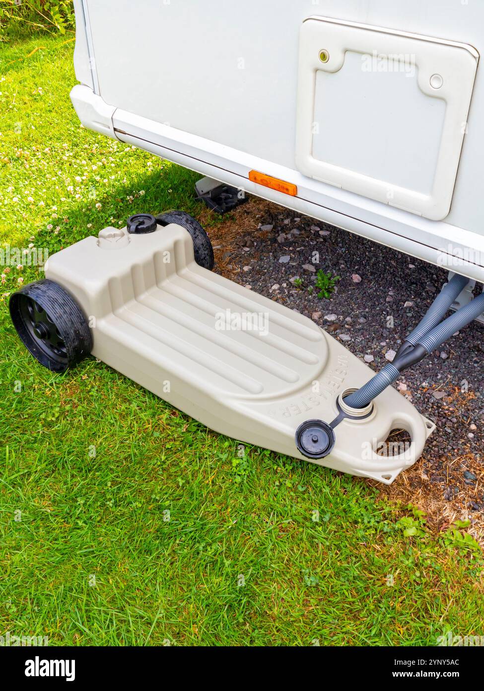 Wastemaster portable tank for collecting waste water from a touring ...